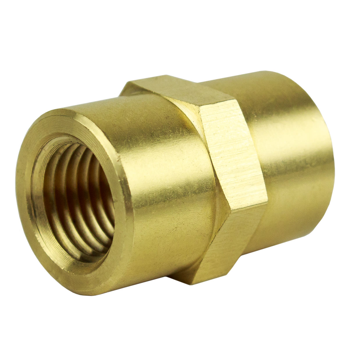 1 4 NPT Female Solid Brass Pipe Union Adapter Fitting WOG Solid